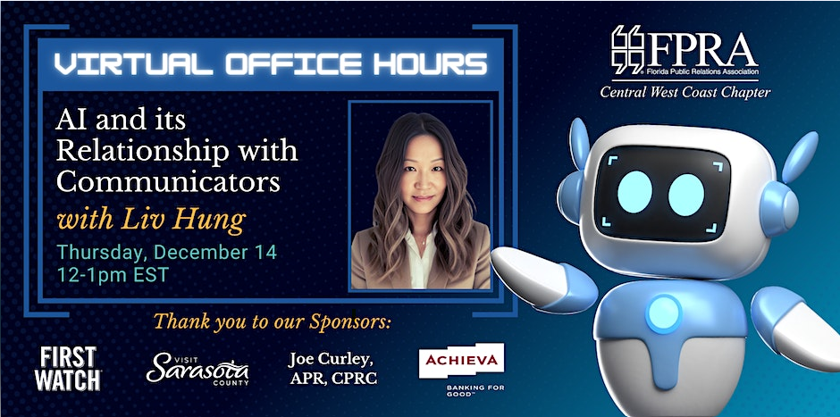 Virtual Office Hours: AI and its Relationship with Communicators – CWC-FPRA Virtual Office Hours: AI and its Relationship with Communicators – CWC-FPRA